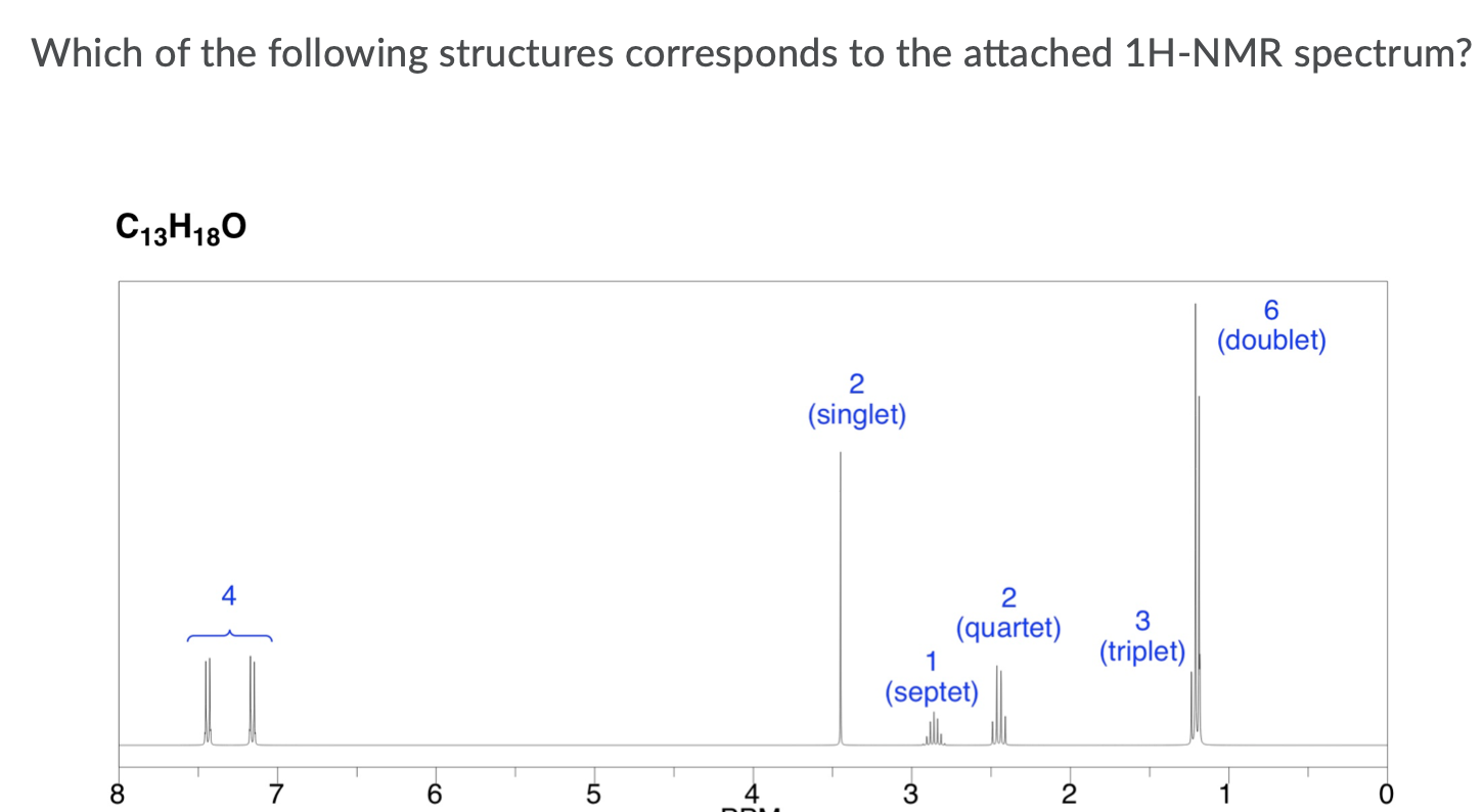 Solved Which of the following structures corresponds to the | Chegg.com
