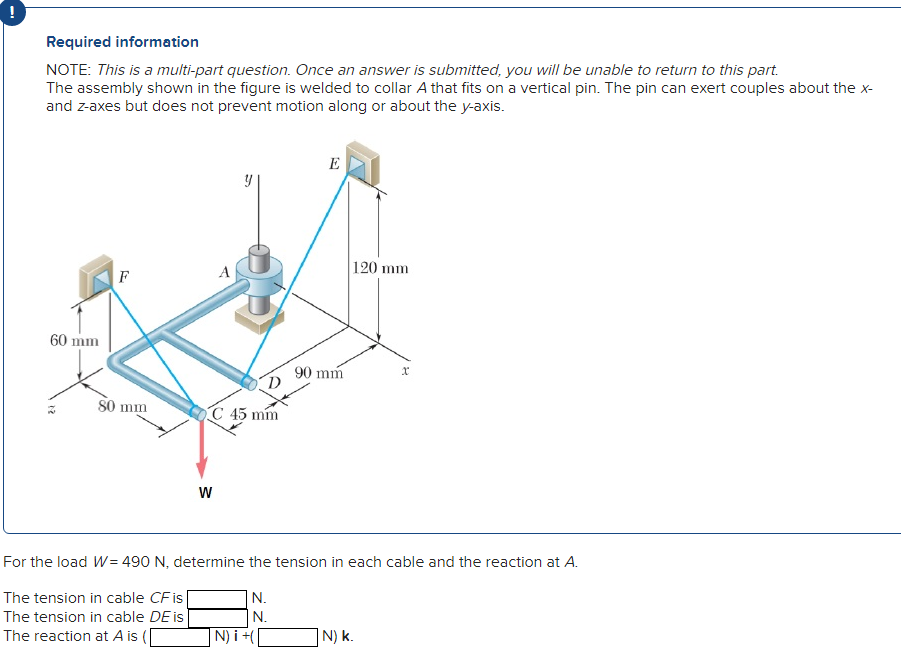 Solved Required information NOTE: This is a multi-part | Chegg.com