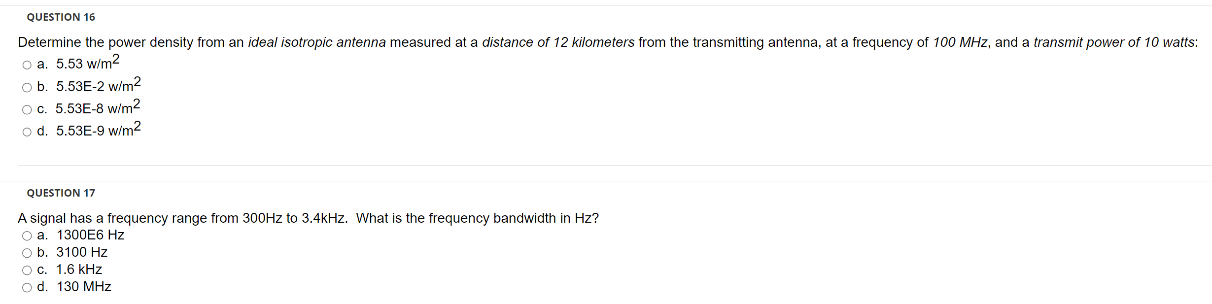 Solved Determine the power density from an ideal isotropic | Chegg.com