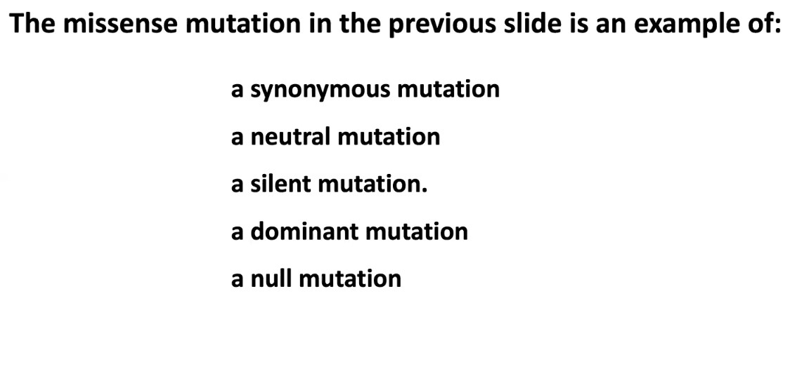 Solved Example from a melanoma patient: 1. Missense mutation | Chegg.com