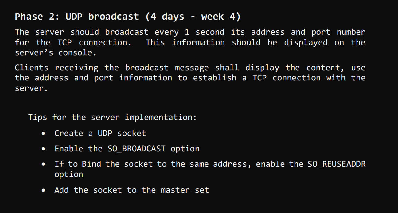 Solved I Have A Server Client Chat App Which Handles 
