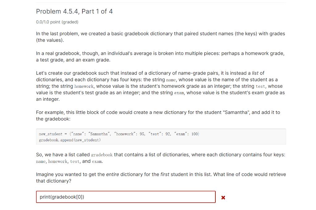 Solved Problem 4.5.4, Part 1 of 4 0.0/1.0 point (graded) In | Chegg.com