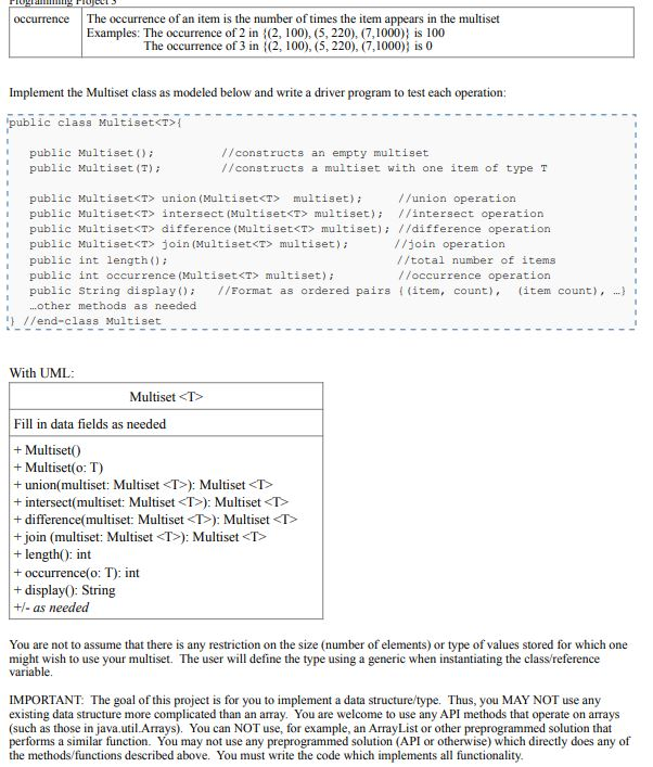 I really need help with this Java project. We are NOT | Chegg.com