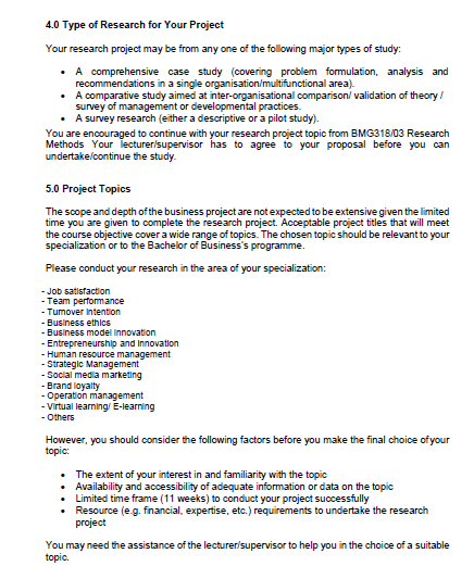 Solved The main goal of the Business Project Course is to | Chegg.com