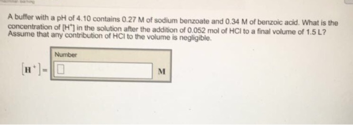 Solved If a buffer solution is 0.410 M in a weak acid (Ka | Chegg.com