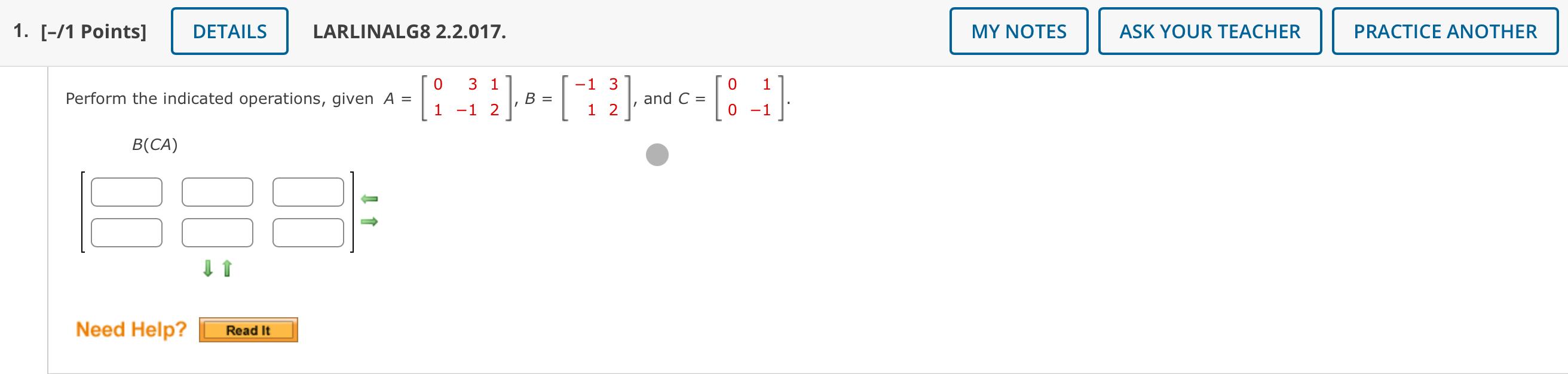 Solved Perform the indicated operations, given | Chegg.com