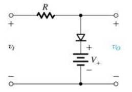 Solved The limiter circuit shown in the following figure has | Chegg.com