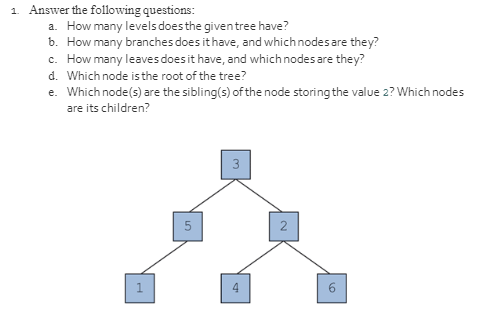Solved 1 Answer the following questions: a. How many levels | Chegg.com