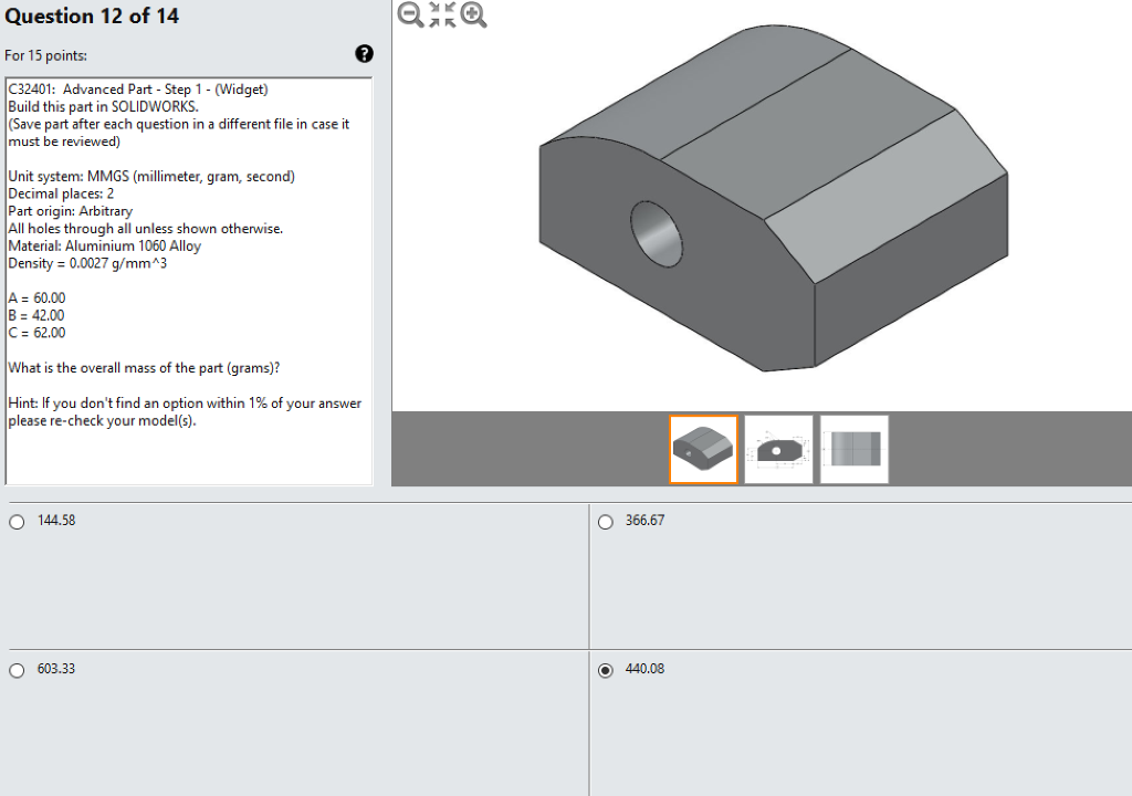 Solved Question 12 of 14 For 15 points: C32401: Advanced | Chegg.com