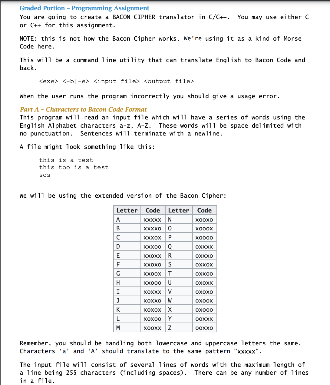 Solved Graded Portion - Programming Assignment You are going | Chegg.com