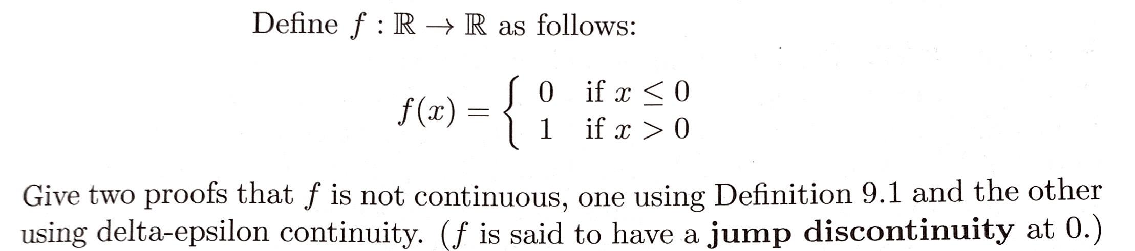 Solved Define f:R + R as follows: f(x) = { so if x