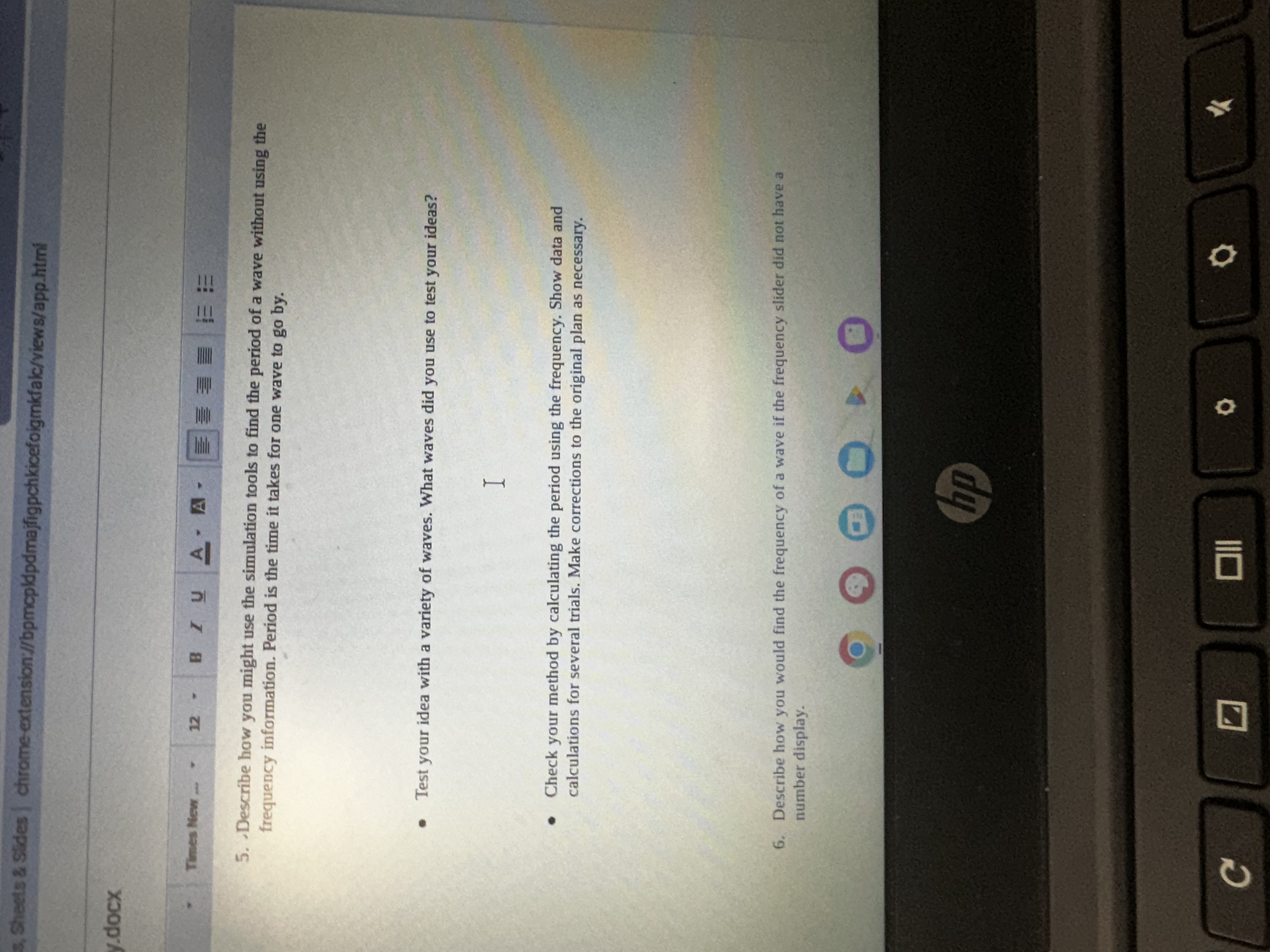 Solved Describe how you might use the simulation tools to | Chegg.com