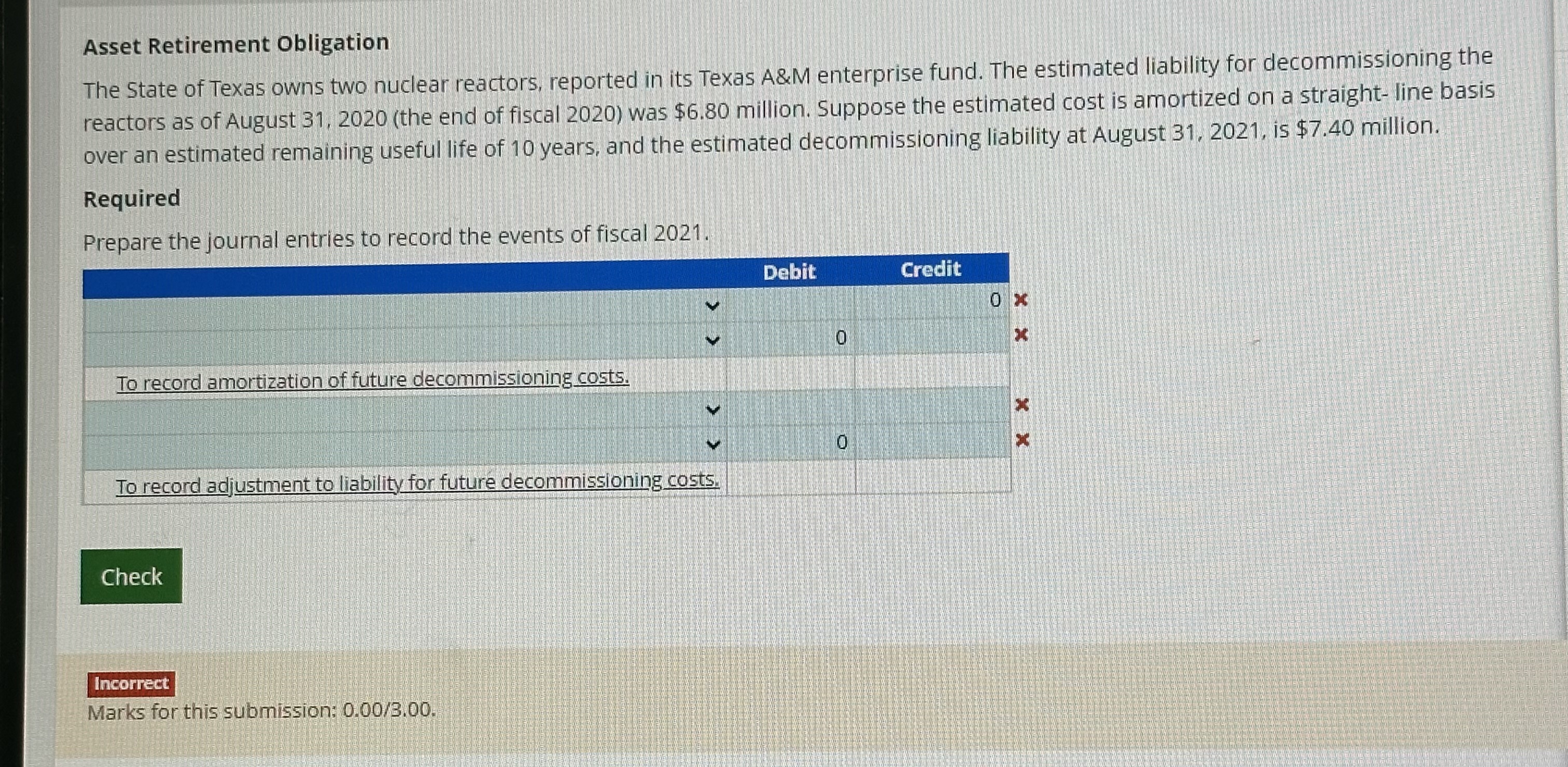 Solved Asset Retirement ObligationThe State of Texas owns | Chegg.com