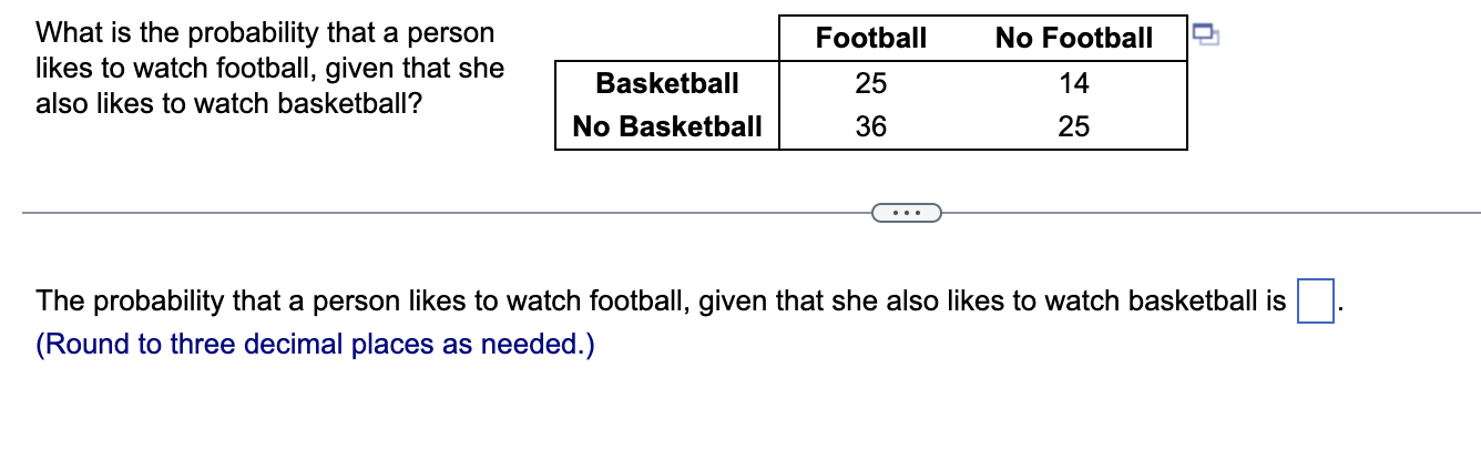 Solved What is the probability that a person b likes to | Chegg.com