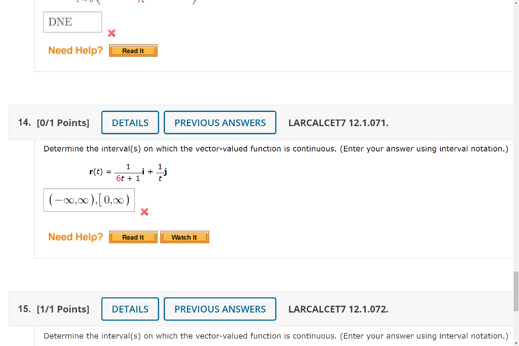 Solved Determine the interval(s) on which the vector-valued | Chegg.com