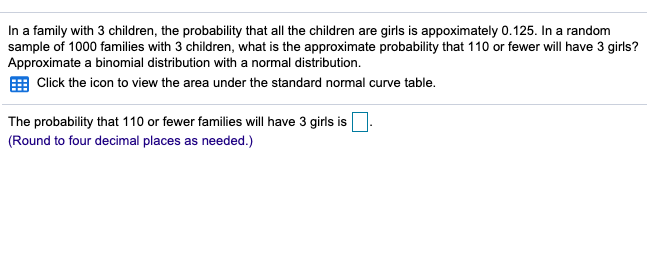 Solved In a family with 3 children, the probability that all | Chegg.com