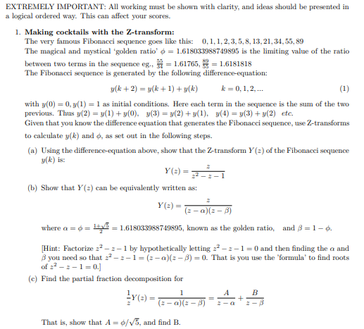 Solved EXTREMELY IMPORTANT: All working must be shown with | Chegg.com