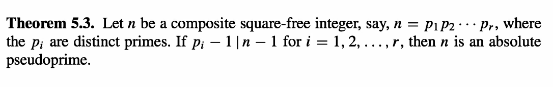 Solved Prove that 6601 = 7 · 23 · 41 is a Carmichael number | Chegg.com