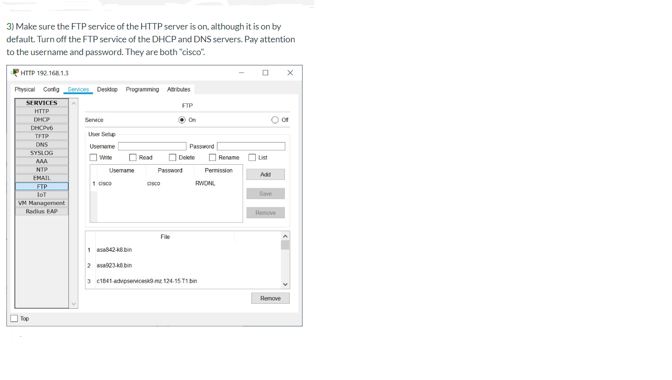 Solved 1) Create the following pkt file. Note that the DHCP, | Chegg.com