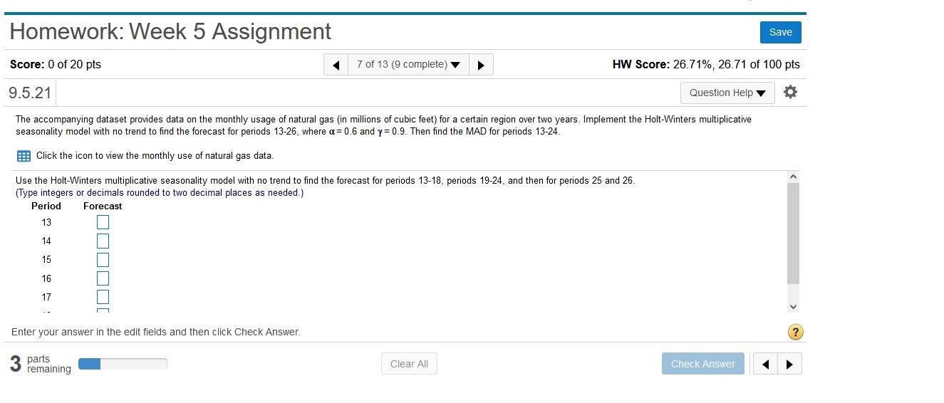 Solved The accompanying dataset provides data on the monthly | Chegg.com
