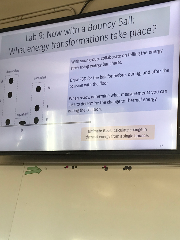 Solved Ball: Lab 9: Now with a Bouncy What energy | Chegg.com