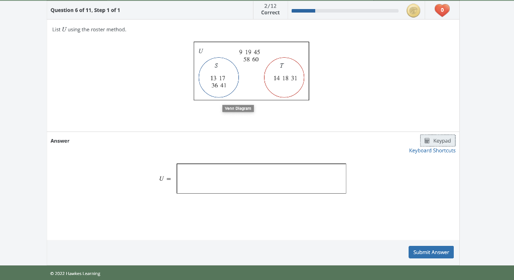 Solved List U using the roster method. Answer | Chegg.com