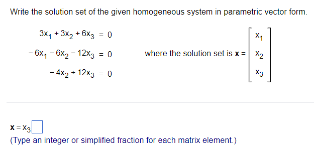 Solved Write the solution set of the given homogeneous | Chegg.com