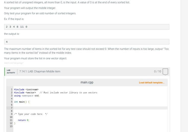 Solved A sorted list of unsigned integers, all more than 0 , | Chegg.com