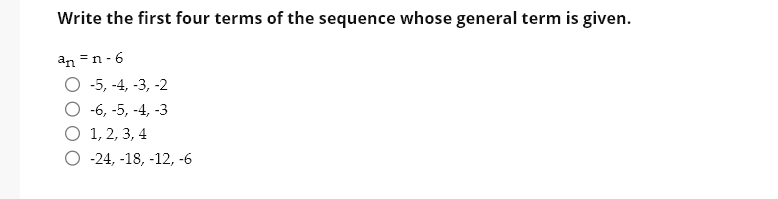 Solved Write the first four terms of the sequence whose | Chegg.com