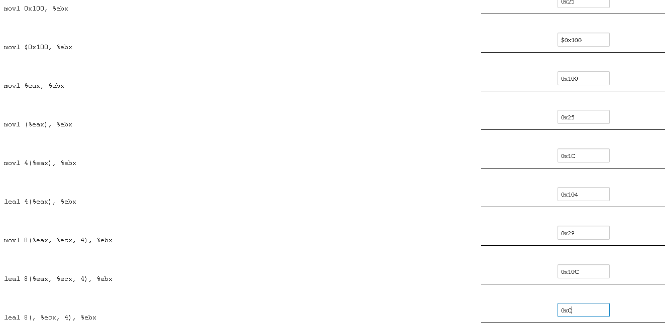 Solved Is my answer correct? The mov and lea Assembly | Chegg.com