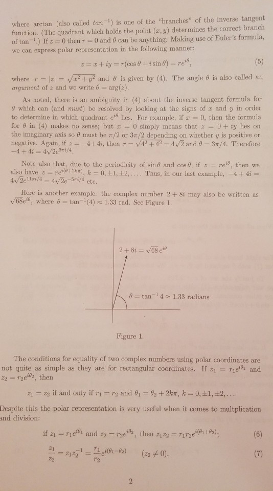 Solved de cos ? + isin ?. This formula is called Euler's | Chegg.com