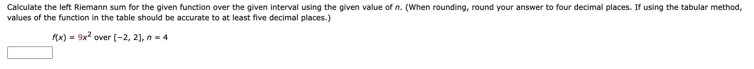 Solved values of the function in the table should be | Chegg.com