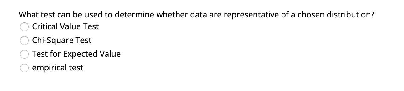 Solved What test can be used to determine whether data are | Chegg.com