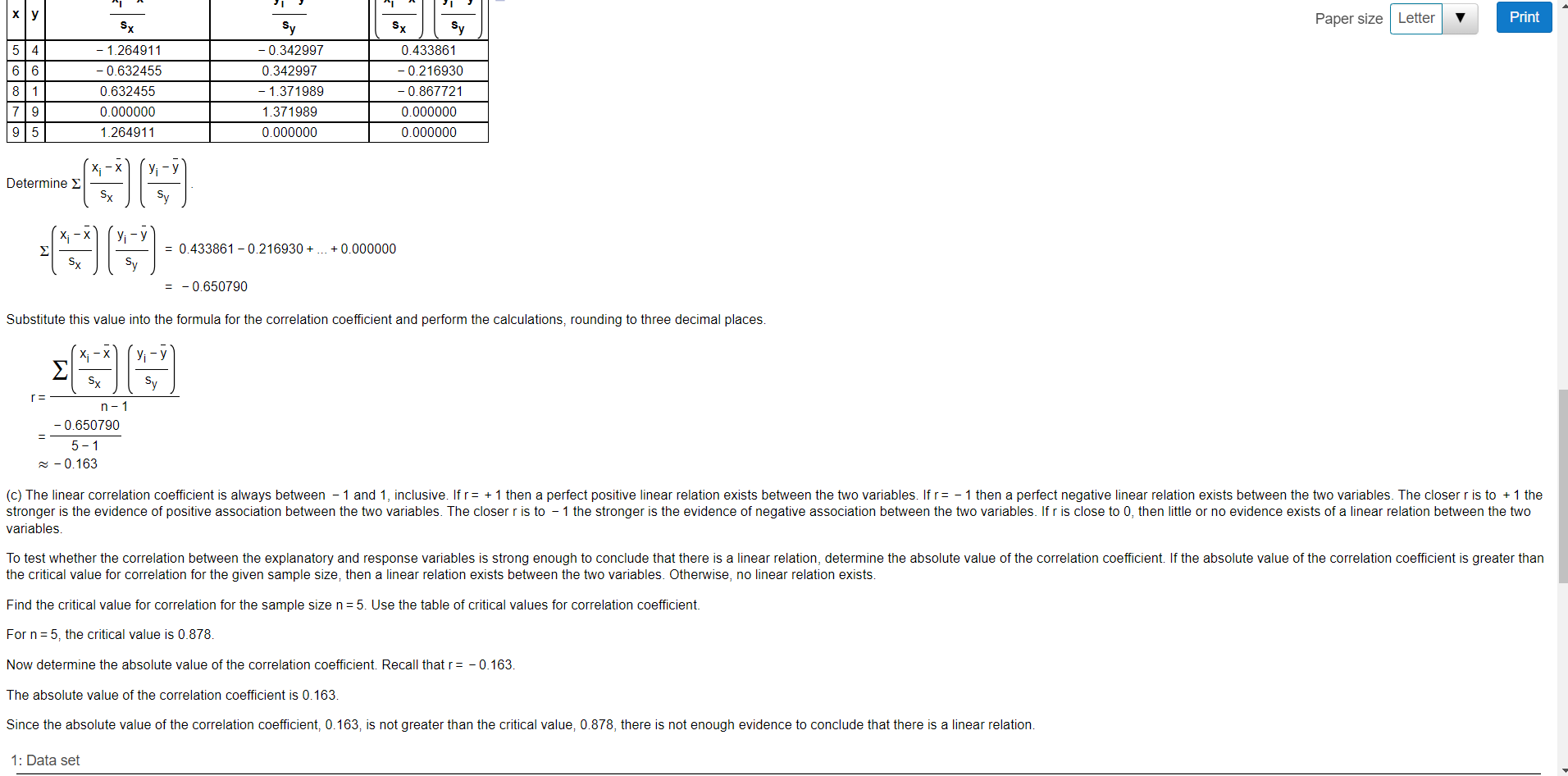 [Solved]: For the accompanying data set, (a