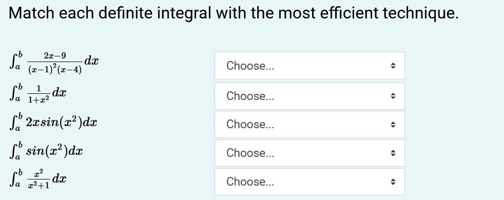 Solved Choices are Numerical methods Integration by | Chegg.com