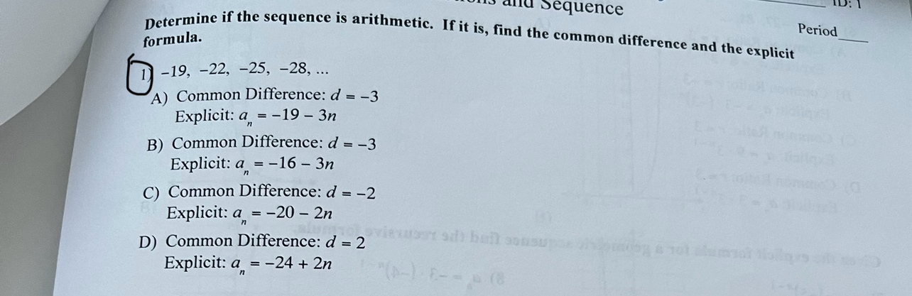 Solved Determine if the sequence is arithmetic. If it is, | Chegg.com