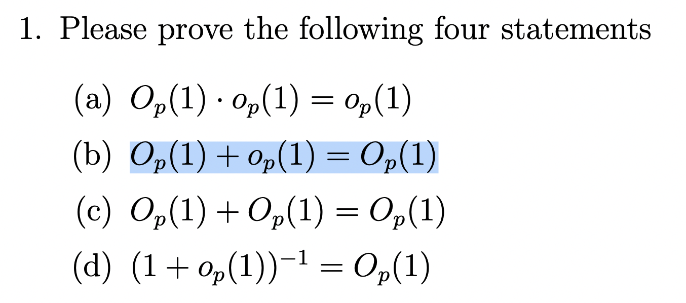 Solved 1. Please prove the following four statements (a) | Chegg.com