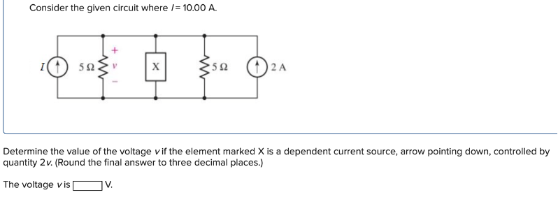 Solved Consider the given circuit where I=10.00 A. Determine | Chegg.com