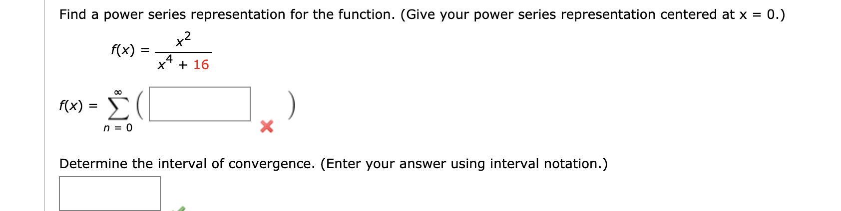 Solved Find a power series representation for the function. | Chegg.com