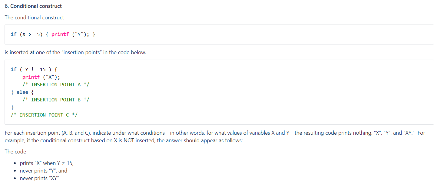 Solved 6 Conditional Construct The Conditional Construct If 