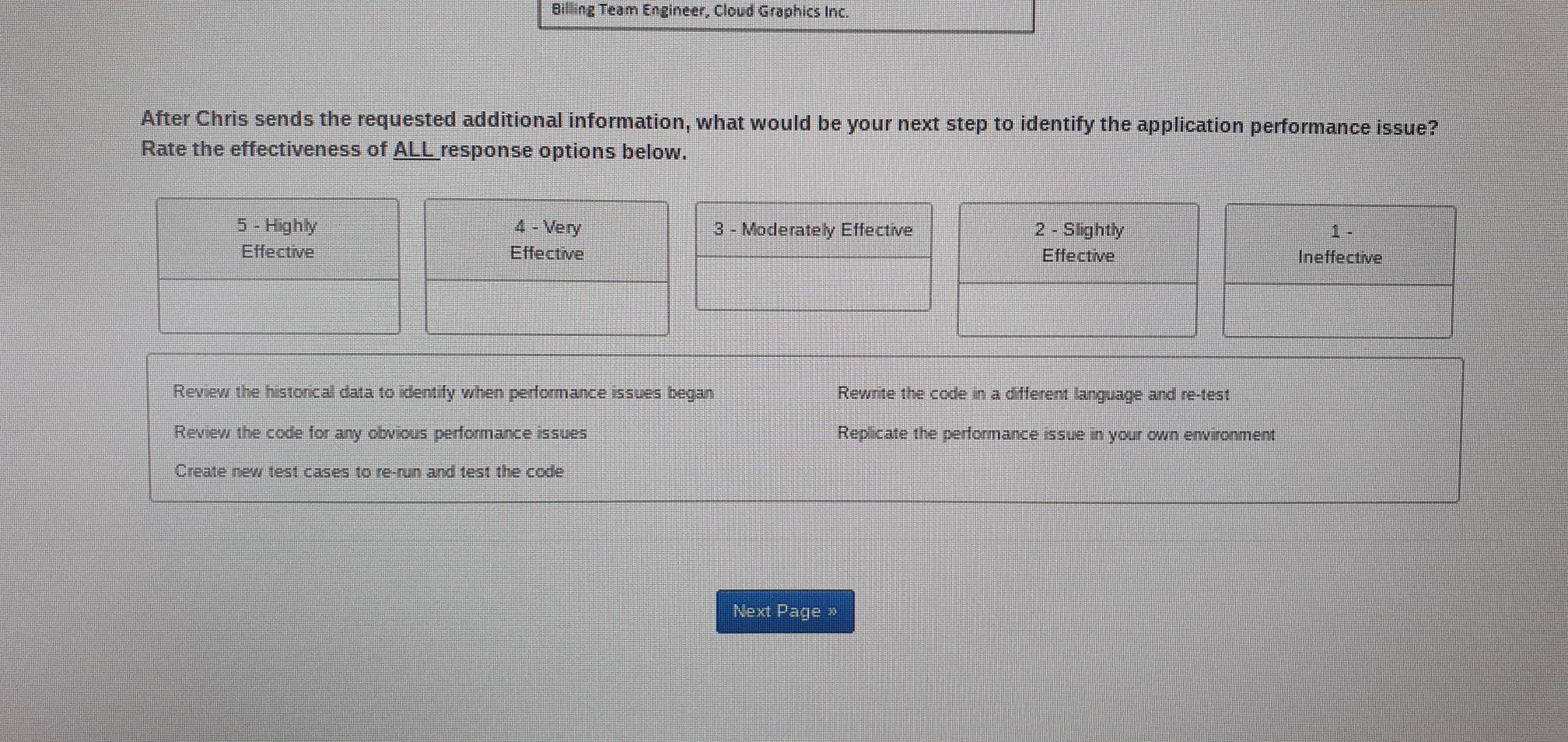 Solved While working on a decrease in performance and | Chegg.com