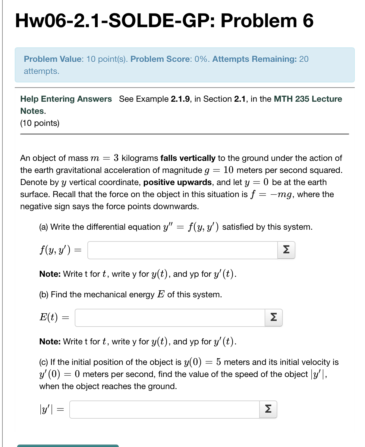 Solved Hw06-2.1-SOLDE-GP: Problem 6 Problem Value: 10 | Chegg.com