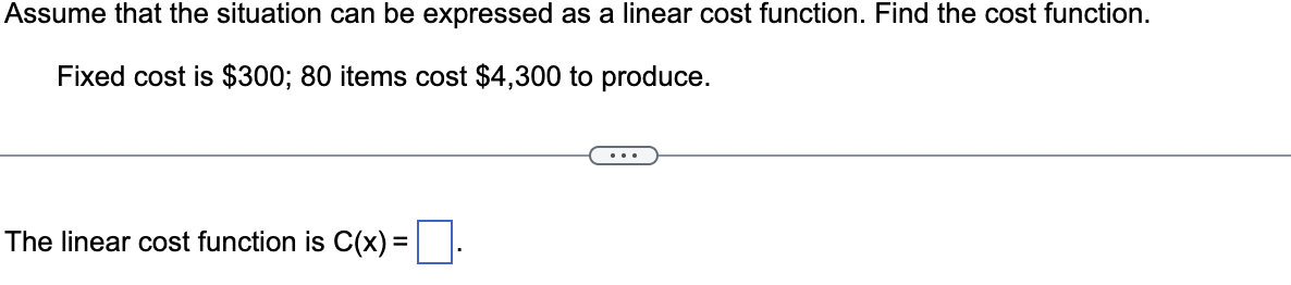 Solved Assume that the situation can be expressed as a | Chegg.com