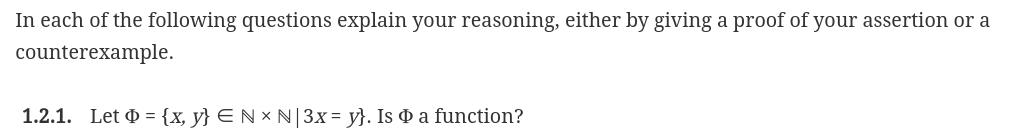 Solved In each of the following questions explain your | Chegg.com