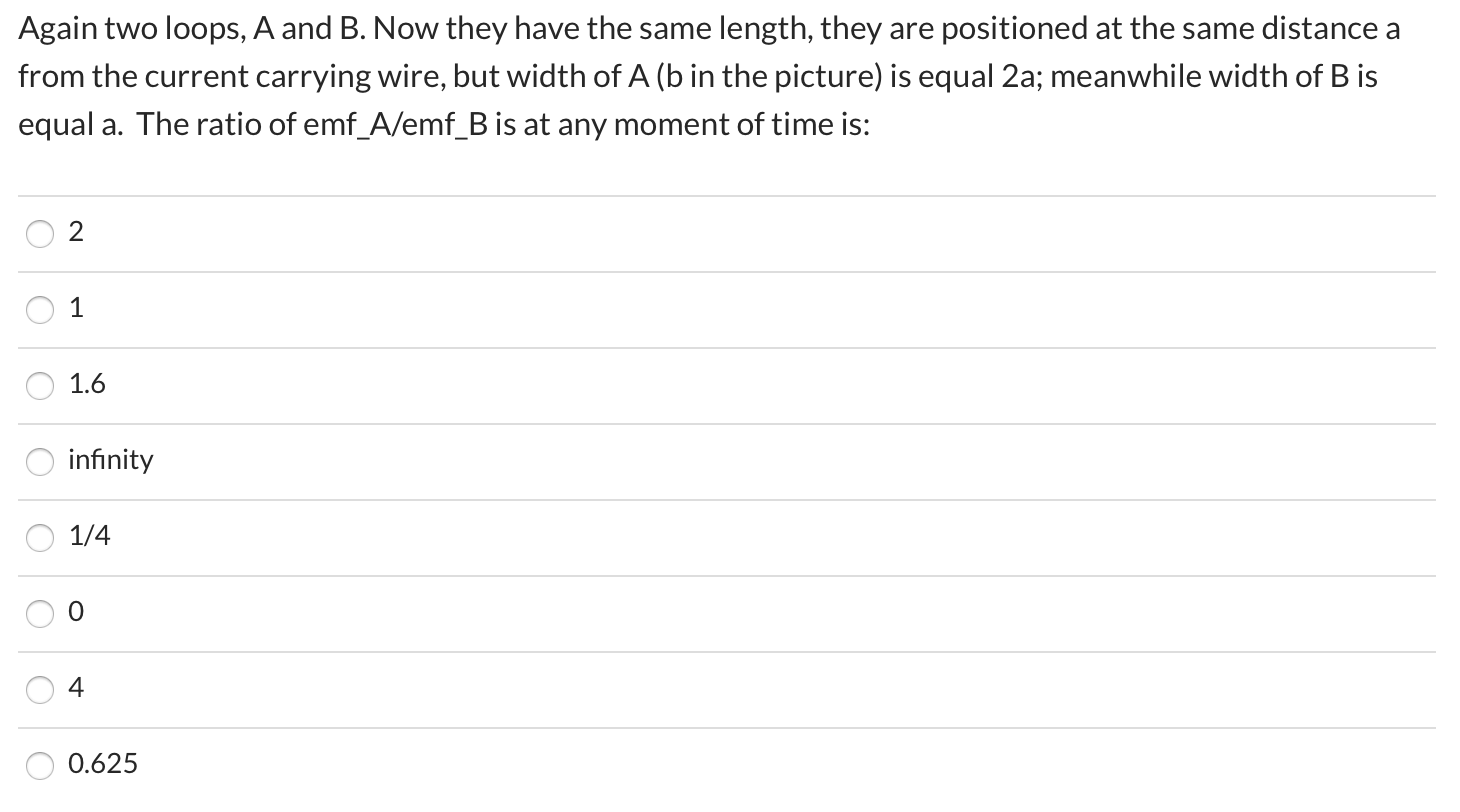 Solved Again two loops, A and B. Now they have the same | Chegg.com