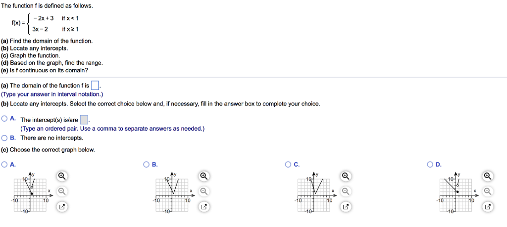 Solved The function fis defined as follows. f(x)- (a) Find | Chegg.com