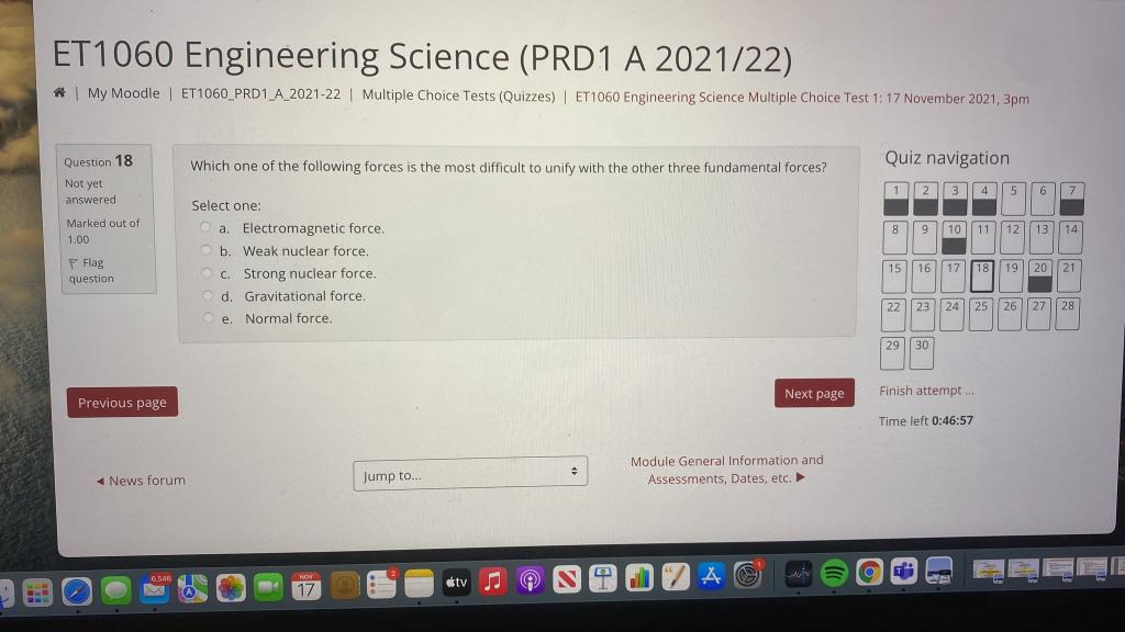 Solved ET1060 Engineering Science (PRD1 A 2021/22) A My | Chegg.com