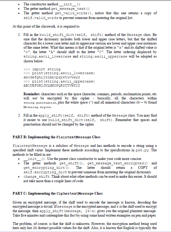 Solved Final Project - Caesar Cipher Problem Description: | Chegg.com