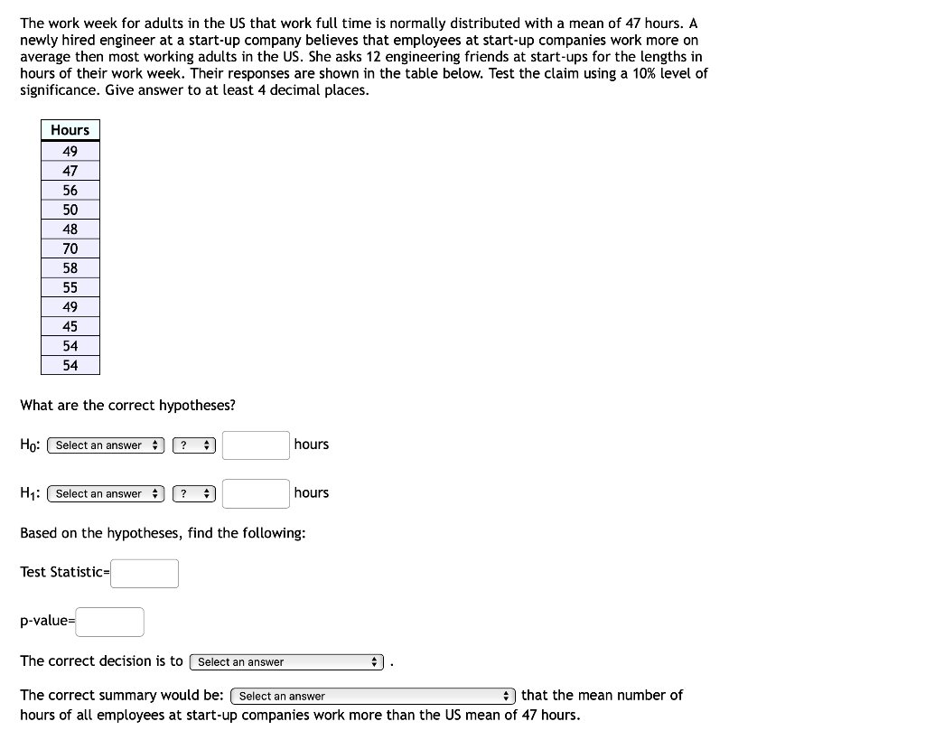 Solved What can be concluded at the the α=0.05 level of | Chegg.com