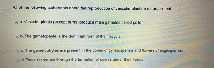 Solved All of the following statements about the | Chegg.com